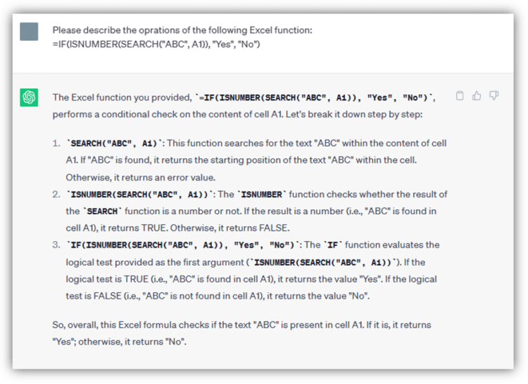 ChatGPT - Mastering MS Excel with LLM